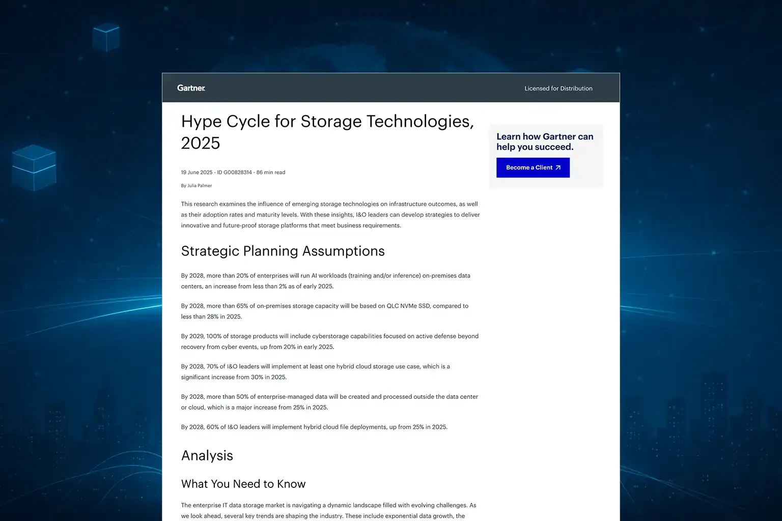 Navigating the 2025 Storage Hype Cycle™: Why We Believe Peer Software’s Vision Aligns with What ...